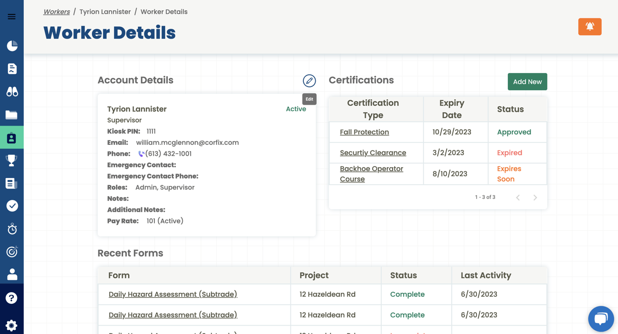 How do I delete a worker?